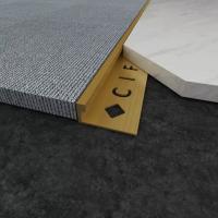 China Aluminum Alloy Extrusion Profile Tile Corner Edge Trim Strips for sale