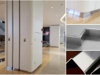 China Anodized Stainless Steel Skirting Board Waterpoof Stainless Steel Baseboard for sale