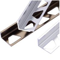 China Factory Wholesale Anodized Tile Accessories Aluminum T Shaped Ceramic Tile Edge Trim Line Strip for sale
