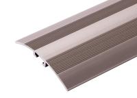 China Perfect Finish Brushed Aluminium Edging Strip Gap Covering Profile for sale