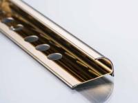 China 2.5m Stainless Steel Corner Trim Ceramic Tile Edge Holders Tile Edge Trimming Strips for sale