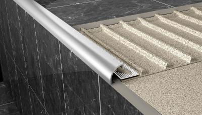 China Aluminum Extrusion Profile Tile Trim Strips Ceramic Decorative Tile Edge Corner Trim for sale