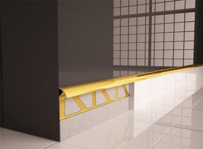 China Ceramic Tile Aluminum Transition Strip 2.5m Metal Trimming Strip for sale