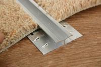 China Anodized Aluminum Carpet Trim Foyer Of Hotel Plaza Bank for sale