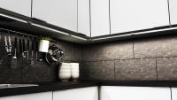 China 10mm Aluminum LED Profiles For Strip Lights Interior Lighting With Frosted Cover for sale