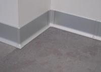 China Waterpoof Stainless Steel Clip On Skirting Board Skirting Board Tiles Bathroom for sale