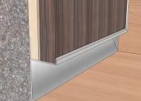 China 2.0mm Stainless Steel Skirting Board Line Interior Decor Stainless Steel Base Board for sale