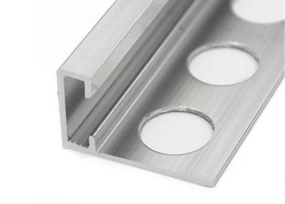 China Aluminum Alloy Metal Tile Trims Interior Decoration Square Tile Edge Corner Trimming for sale