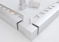 China Aluminum Alloy Metal Tile Trims Interior Decoration Square Tile Edge Corner Trimming for sale