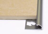 China Inside Metal Strips Round Corner Ceramic Floor Tile Aluminum Mirror Edge Trim for sale