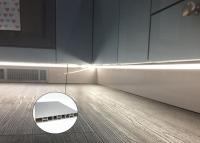 China 0.8mm Led Strip Channel With Diffuser Light Baseboard for sale