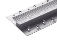 China Electrophoresis Aluminum Carpet Trim Layering Strips For Floor for sale