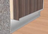 China Kitchen Brushed Aluminium Skirting Aluminum Plinth Skirting Board for sale