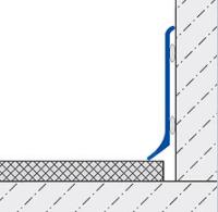 China Self Adhesive Aluminum Skirting Profile 60mm Curved Metal Coved Skirting Board for sale