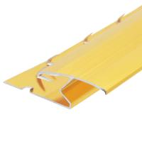China Aluminum Metal Ceramic Edge Trim Tile To Carpet Transition Strips 20mm for sale