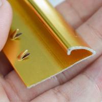China Aluminium Carpet Smooth Edge Trim Stripes Aluminum Carpet Trim 30mm for sale
