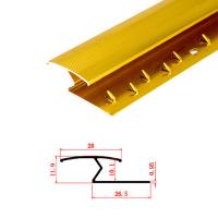 China Aluminum Metal Carpet Edge Trim 10mm Transition Strip Door Threshold for sale