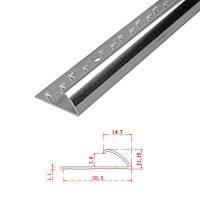 China Aluminum Metal Carpet Edge Trim 10mm Transition Strip Door Threshold for sale