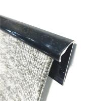 China Carpet Accessories Chrome Silver Tile Transition Strip Aluminum Carpet Trim 2.5cm for sale