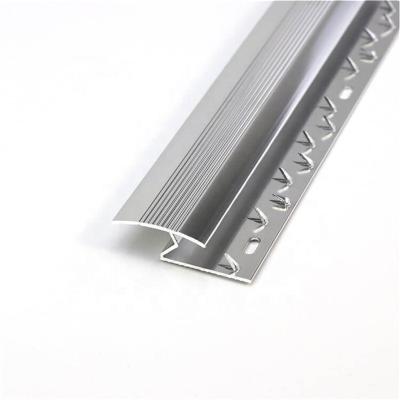 China Silver Aluminium Z Section Aluminum Carpet Trim 15mm Carpet Trim Edge for sale