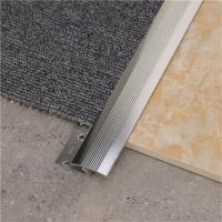 China Silver Aluminium Z Section Aluminum Carpet Trim 15mm Carpet Trim Edge for sale