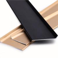China Wall Aluminium Skirting Profile 2mm Metal Skirting Board for sale