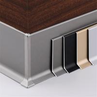 China Wall Aluminium Skirting Profile 2mm Metal Skirting Board for sale