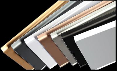 China 2.7m Aluminum Skirting Board Edge Profile Baseboard for sale