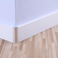 China 60mm Wooden Decorative Skirting Board Aluminium For Kitchen Corner for sale