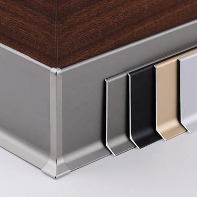 China Floor Decorative Aluminum Skirting Board Finger Joint Baseboards Accessories for sale