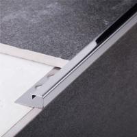 China Decorative Edging Protection Extruded Aluminum Tile Trim Profile for sale