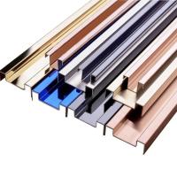 China Decorative Edging Protection Extruded Aluminum Tile Trim Profile for sale