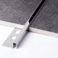 China Decorative Edging Protection Extruded Aluminum Tile Trim Profile for sale