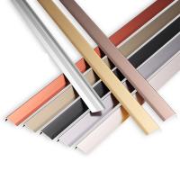 China Rose Gold Carpet Transition Ceramic 20mm Aluminium Tile Trim Round Edge U L Shape for sale