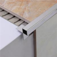 China Polished 8mm Brushed Chrome Tile Trim ISO9001 for sale