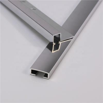 China 25mm Aluminium Tile Trim Polished Aluminum Corner Tile Trim for sale