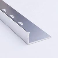 China 2.7m Zinc Chrome Square Edge Tile Trim Aluminum for sale