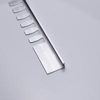China 10mm Square Edge Metal Tile Trim Smooth Surface for sale