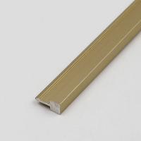 China Aluminum Anodizing Gold Aluminium Square Edge Tile Trim T Shape for sale