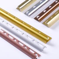 China SGS 10mm Anodized Metal Edge Trim For Ceramic Tile 1.8m for sale