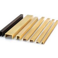 China Furniture Use 2.7m Brass Decorative Strips L Shaped Tile Trim for sale