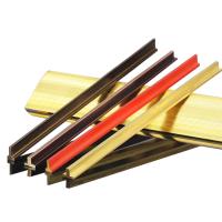 China Furniture Use 2.7m Brass Decorative Strips L Shaped Tile Trim for sale