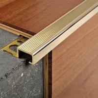 China Brass Metal Transition Strip Brass Tile Trim 10mm Mirror Polished for sale