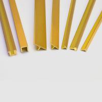 China Ceramic Brass Transition Strip Decorative Brass Tile Trim for sale