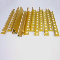 China Ceramic Brass Transition Strip Decorative Brass Tile Trim for sale