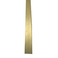China Extrusion Profile Brushed Brass Tile Trim 12mm Wall Transition U Shape for sale