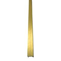 China Extrusion Profile Brushed Brass Tile Trim 12mm Wall Transition U Shape for sale