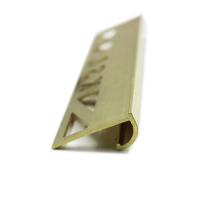 China Corrosion Resistant Durable Brass Transition Strip Quarter Round Edge Tile Trim for sale