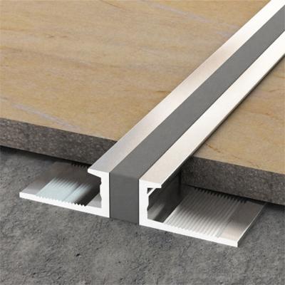 China Anodised 15mm Aluminium Movement Joint For Stone Floors for sale