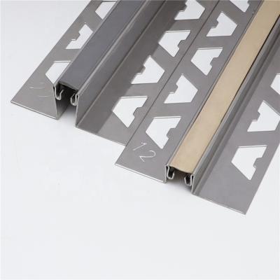 China Anti Rust Stainless Steel Movement Joint Ceramic Tile Movement Joints for sale